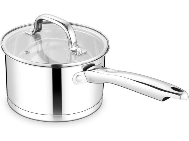 Click here for TeamFar 2 qt Saucepan with Lid  Stainless Steel Sm... prices