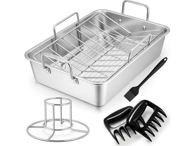 Click here for TeamFar Roasting Pan  Large Turkey Roaster Pan Sta... prices