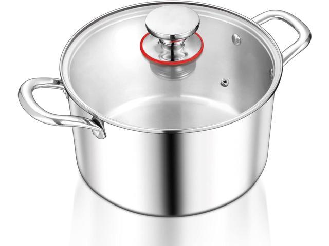Click here for TeamFar 3.5 Quart Stock Pot  Tri-Ply Stainless Ste... prices