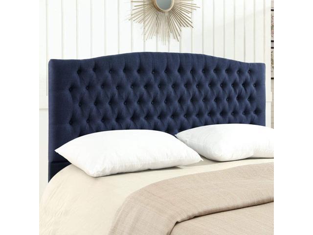 Click here for 24KF Linen Upholstered Tufted Button King Headboar... prices