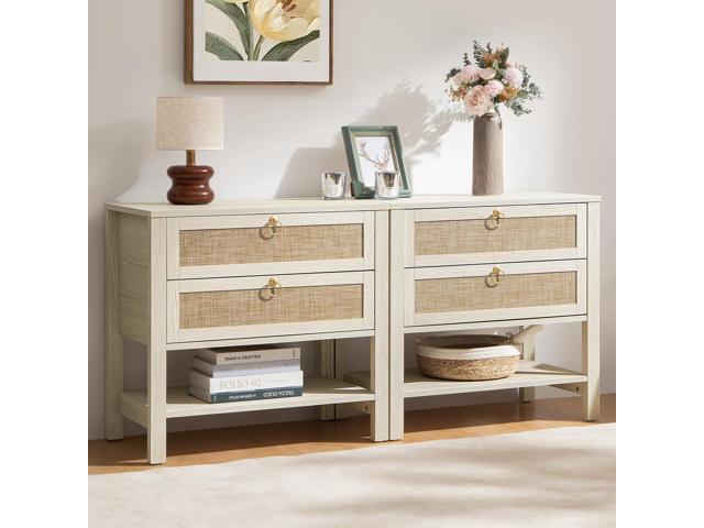 Click here for SICOTAS White Night Stand Set of 2  Large Nightsta... prices