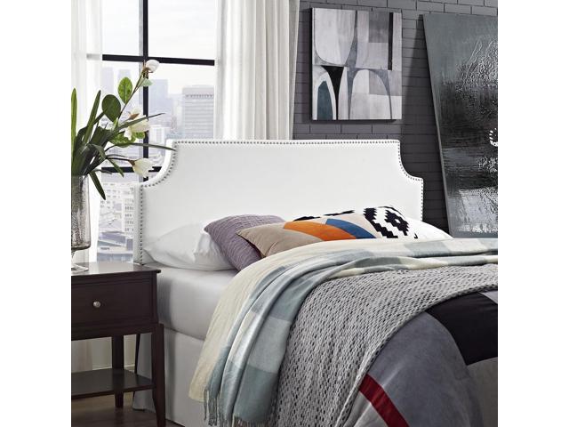 Click here for ModwayMOD-5393-WHILauraUpholstered Faux Leather He... prices