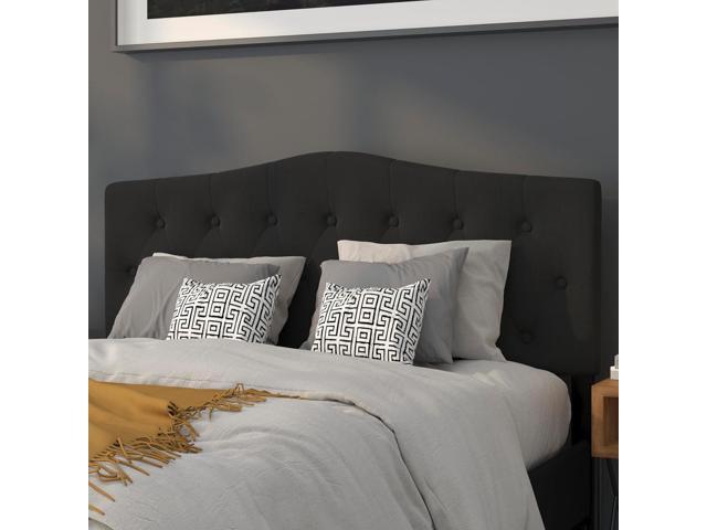 Click here for Tufted Upholstered Queen Size Headboard in Black F... prices