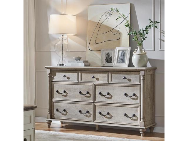 Click here for T4TREAM Farmhouse 7 Drawers Dresser Chests for Bed... prices