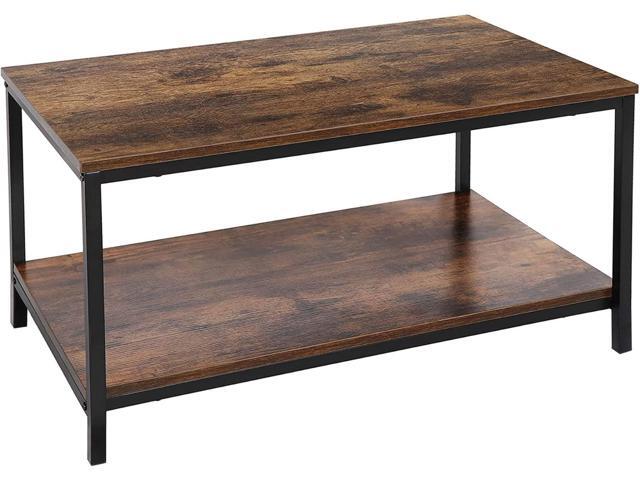 Click here for SUPER DEAL 2-Tier Industrial Coffee Table with Sto... prices