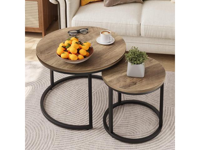 Click here for Smuxee Nesting Coffee Table Set of 2  23.6 Round C... prices