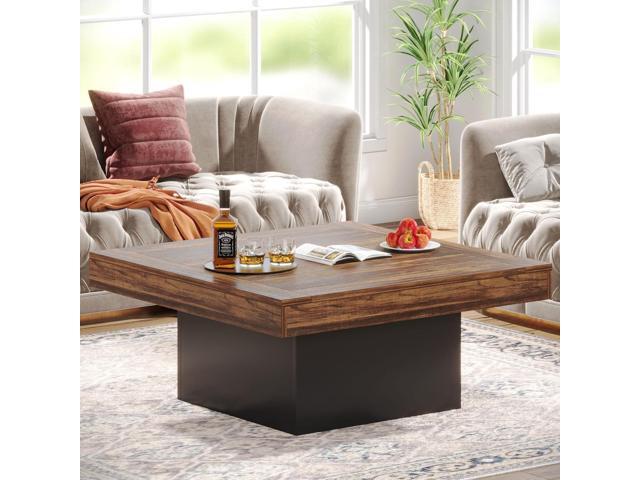 Click here for Tribesigns Coffee Table Square LED Coffee Table En... prices