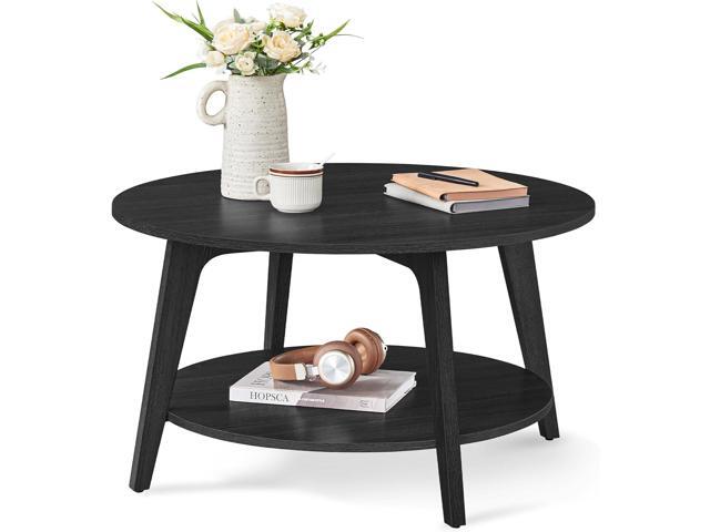Click here for VASAGLE Round Coffee Table  2 Tier Coffee Table wi... prices