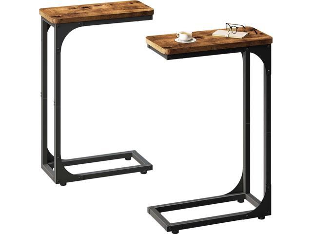 Click here for QEEIG Narrow C Shaped Side Table Set of 2 Living R... prices