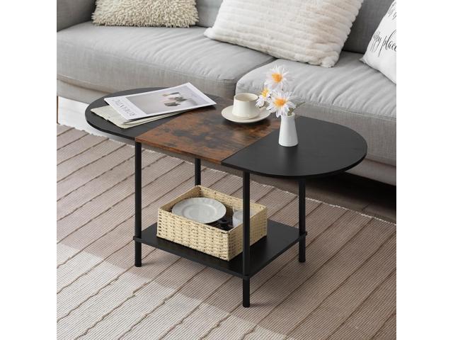 Click here for Coffee Tables for Living Room 2-Tier Small Oval Ce... prices