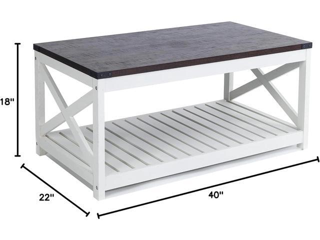 Click here for Rainbow Sophia Farmhouse Coffee Table with Slatted... prices