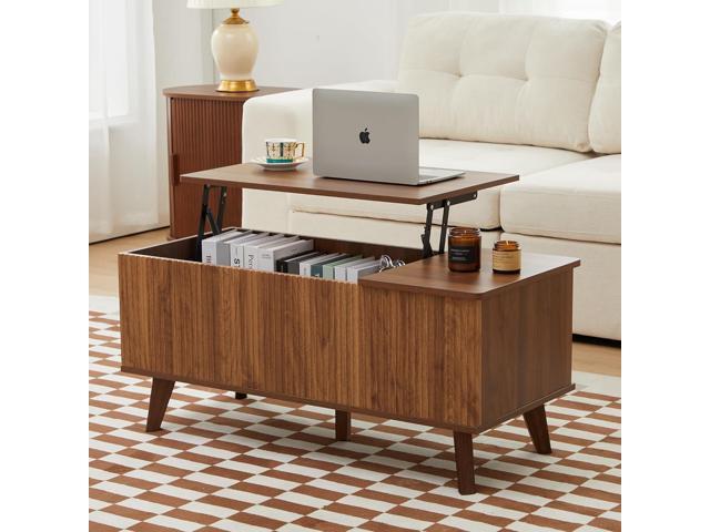 Click here for Wooden Fluted Lift Top Coffee Table with Hidden Co... prices