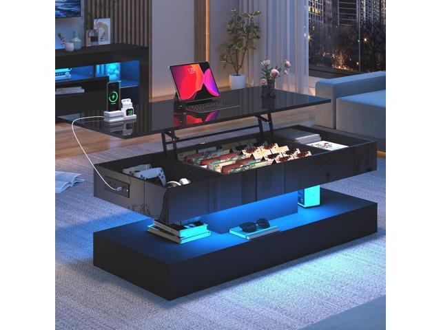 Click here for 47.2 Large Lift Top Coffee Table Modern High Gloss... prices