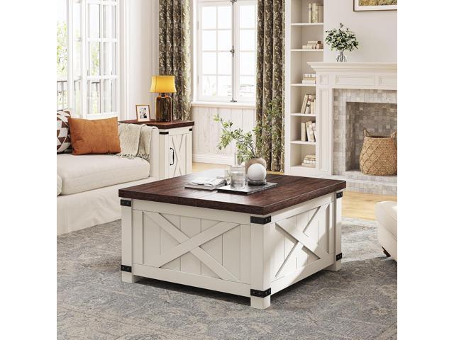 Click here for EnHomee Farmhouse Coffee Table with Storage  35.7... prices