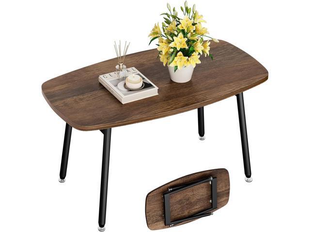 Click here for WOHOMO Folding Coffee Table Rustic Small Coffee Ta... prices