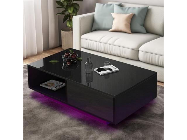 Click here for COSVALVE 43.3IN LED Black Coffee Tables for Living... prices
