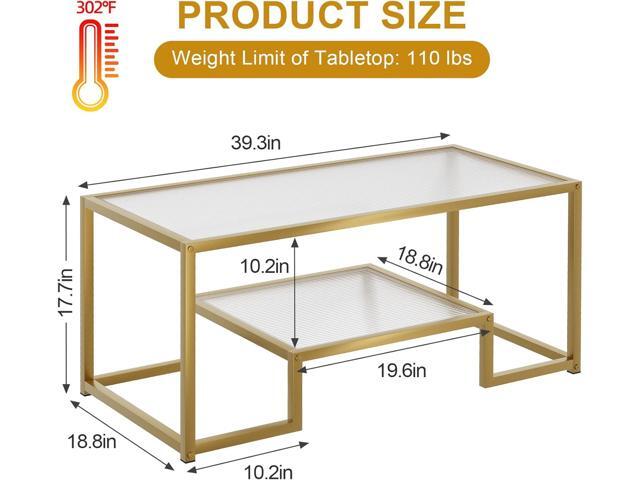 Click here for Coffee Table Gold Glass Coffee Table for Living Ro... prices
