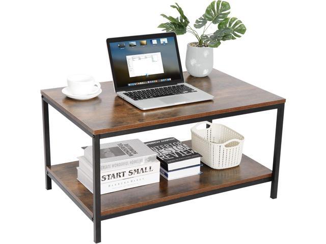 Click here for ZenStyle Industrial Coffee Table with Storage Shel... prices
