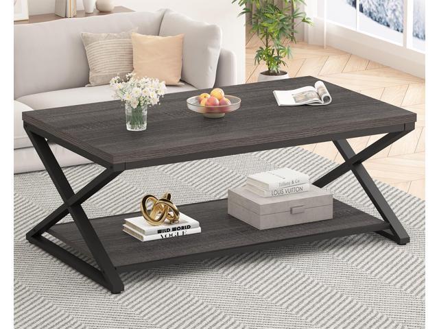 Click here for HSH Gray Coffee Table for Living Room  Minimalist... prices