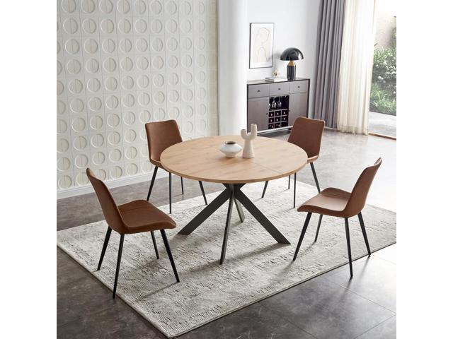 Click here for 46.4 Round Dining Table Set  Mid Century Modern Ro... prices