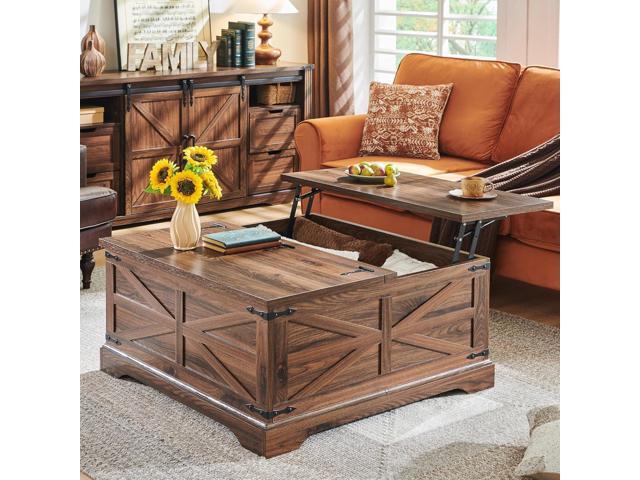 Click here for JXQTLINGMU Farmhouse Lift Top Coffee Table with St... prices