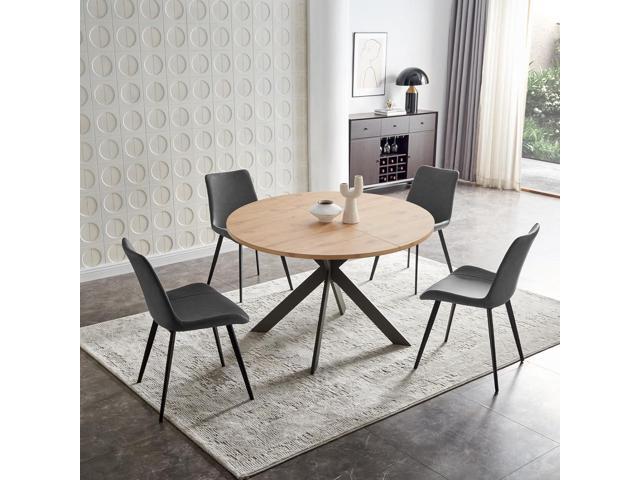 Click here for 46.4 Round Dining Table Set  Mid Century Modern Ro... prices