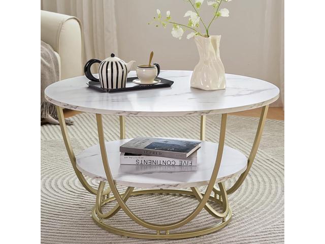 Click here for Elephance Round Coffee Table with Storage  30 Inch... prices