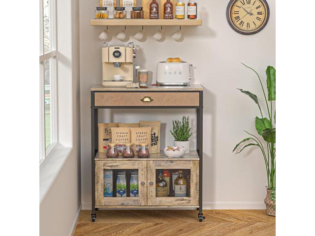 Click here for X-cosrack Large Coffee Bar Cabinet3 Tiers Kitchen... prices