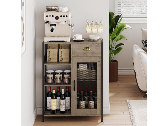 Click here for X-cosrack 3 Tier Coffee Bar Table with Storage Dra... prices