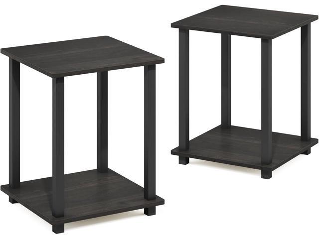 Click here for Furinno Simplistic Set of 2 End Table  Espresso/Bl... prices