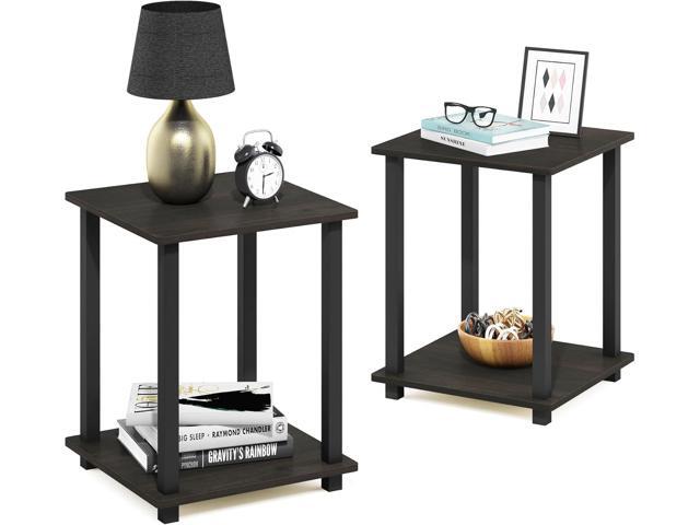 Click here for Furinno Simplistic Set of 2 End Table  Espresso/Bl... prices