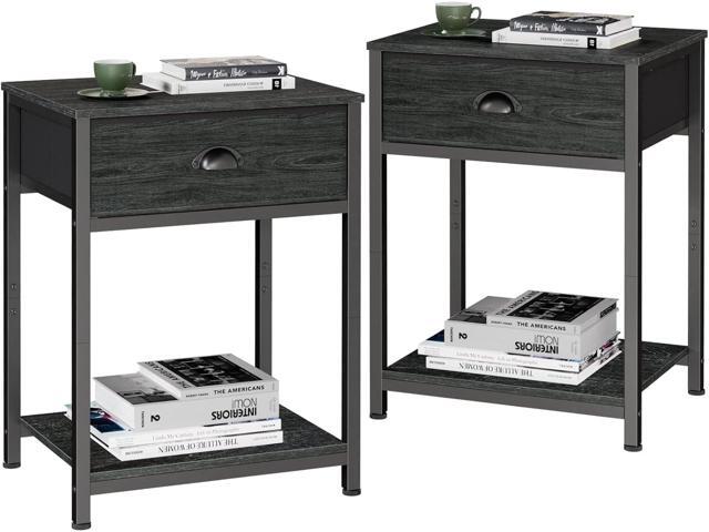 Click here for Furologee Nightstands Set of 2  Industrial End Tab... prices