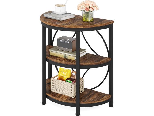 Click here for LITTLE TREE Half Round End Table  3-Tier Narrow Si... prices