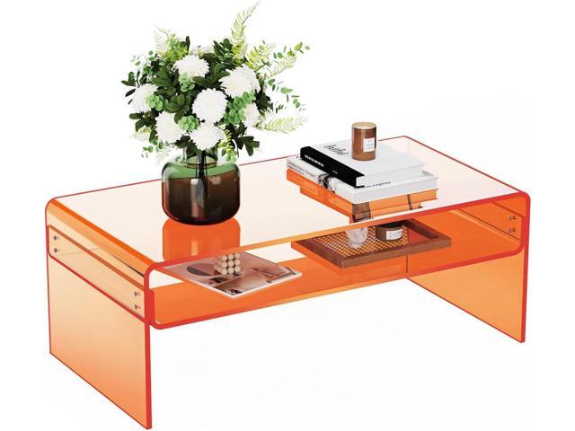 Click here for Acrylic Coffee Table for Living Room Clear Rectang... prices