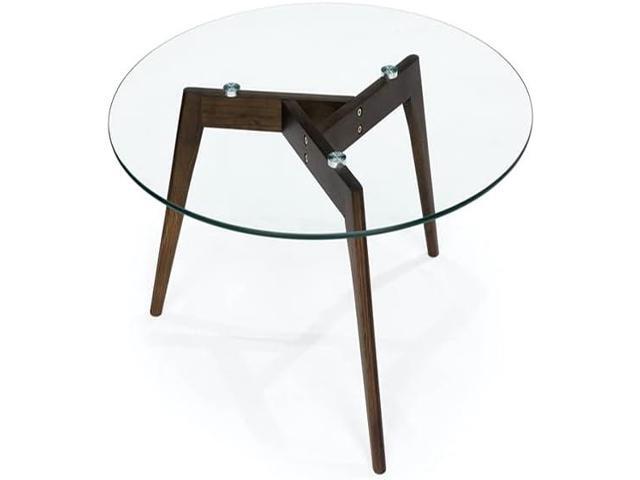 Click here for Round Tempered Glass End Table  Round Mid Century... prices