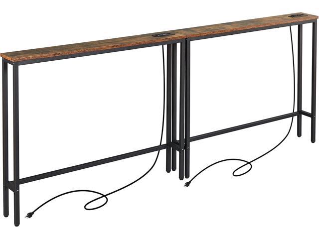 Click here for ELYKEN 2 Pack 5.9 Narrow Console Sofa Table with P... prices