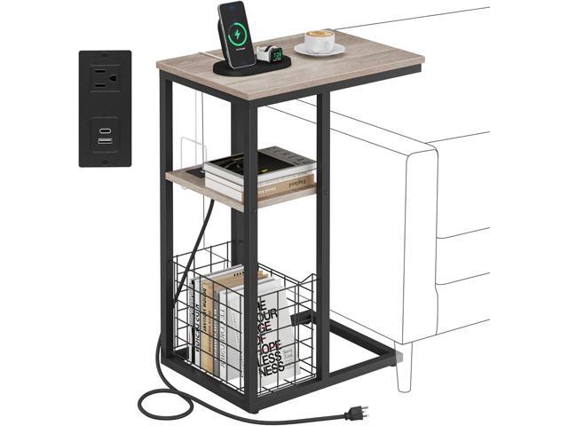 Click here for Vagusicc C Shaped End Table with Charging Station... prices