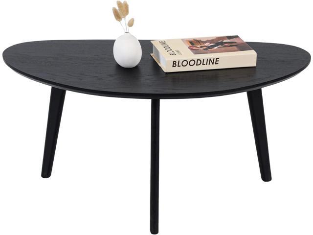 Click here for FIRMINANA Small Black Oval Coffee Table for Small... prices