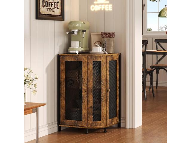 Click here for keomaisyto Coffee Bar Cabinet  3-Tier Corner Coffe... prices
