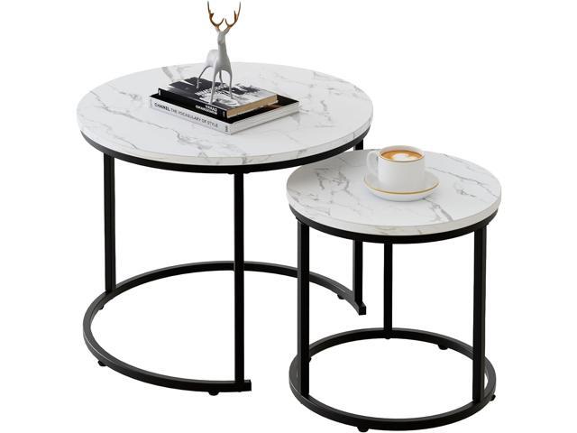 Click here for aboxoo Round Nesting Coffee Table Side Table Set o... prices