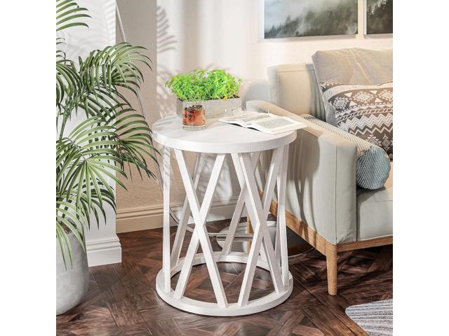 Click here for Rustic Farmhouse End Table  Small Round Side Table... prices