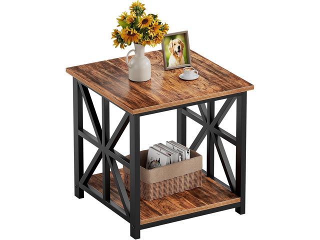 Click here for GreenForest End Table with 2-Tier Storage Shelf  2... prices