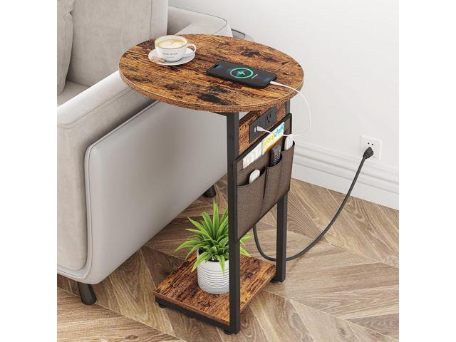 Click here for Vagusicc C Shaped End Table with Charging Station... prices