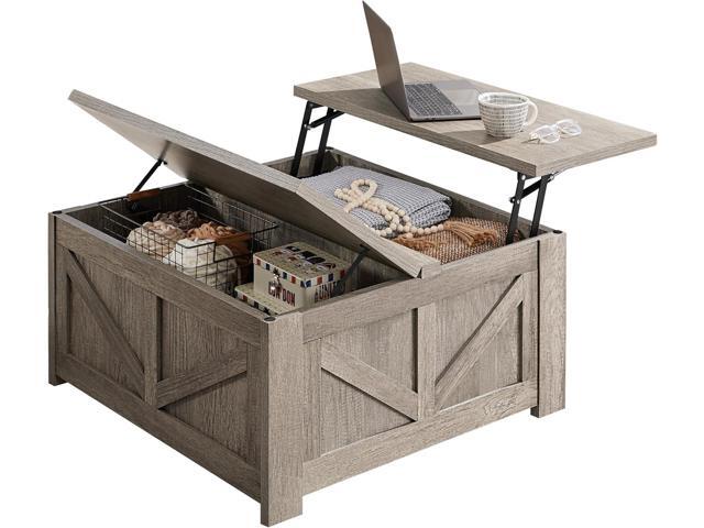 Click here for Yaheetech Lift Top Coffee Table  Square Farmhouse... prices