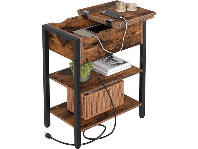 Click here for HOOBRO End Table with Charging Station  Narrow Sid... prices