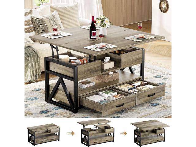 Click here for 40 Lift Top Coffee Table 4 in 1 Multi-Function Lif... prices