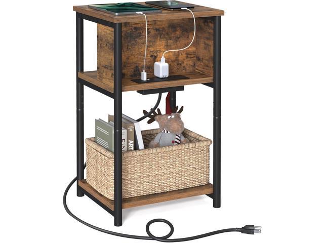 Click here for VASAGLE Side Table with Charging Station  3-Tier E... prices