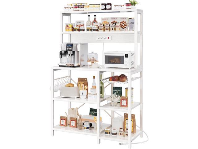 Click here for SUPERJARE Bakers Rack with Power Outlet  35.4 Inch... prices