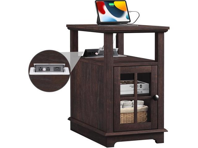 Click here for HIFYOBRO Narrow End Table with Flip Top Charging S... prices
