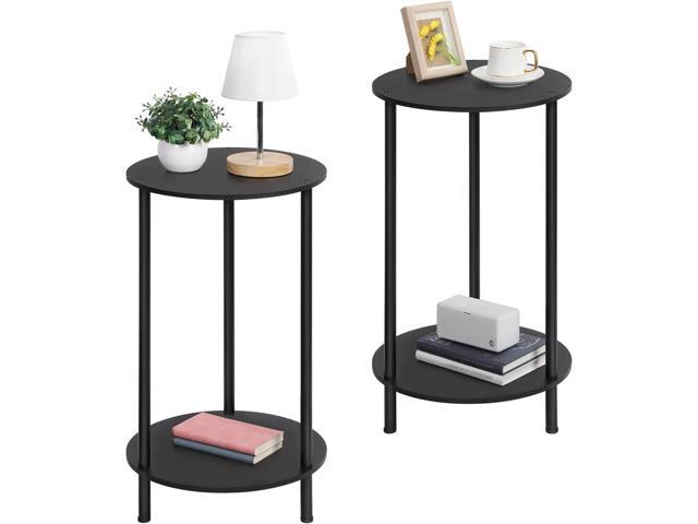 Click here for SEHERTIWY Small Round Side Table  2 Tiers Farmhous... prices